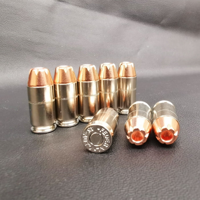 【RIGHT】リアルダミーカート 45ACP JHP ニッケルシルバー 8発入 – ROCK-et