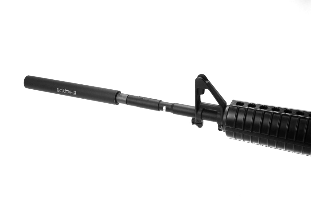 【KM企画】汎用 M14ネジ正逆対応 25スリムサイレンサー 195【SLS195】 – ROCK-et